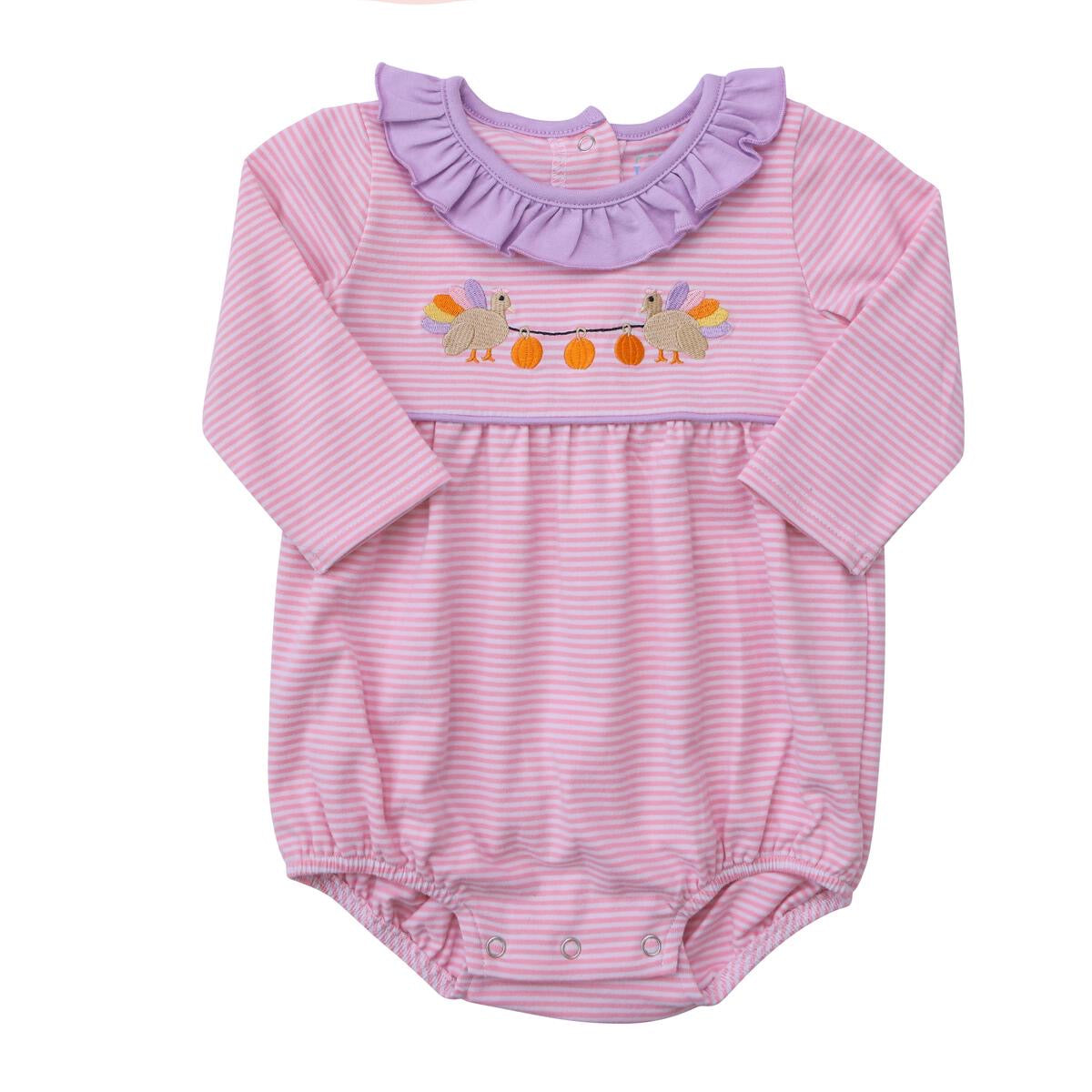 Turkey Pink Ruffle Bubble – PickleberryBoutique